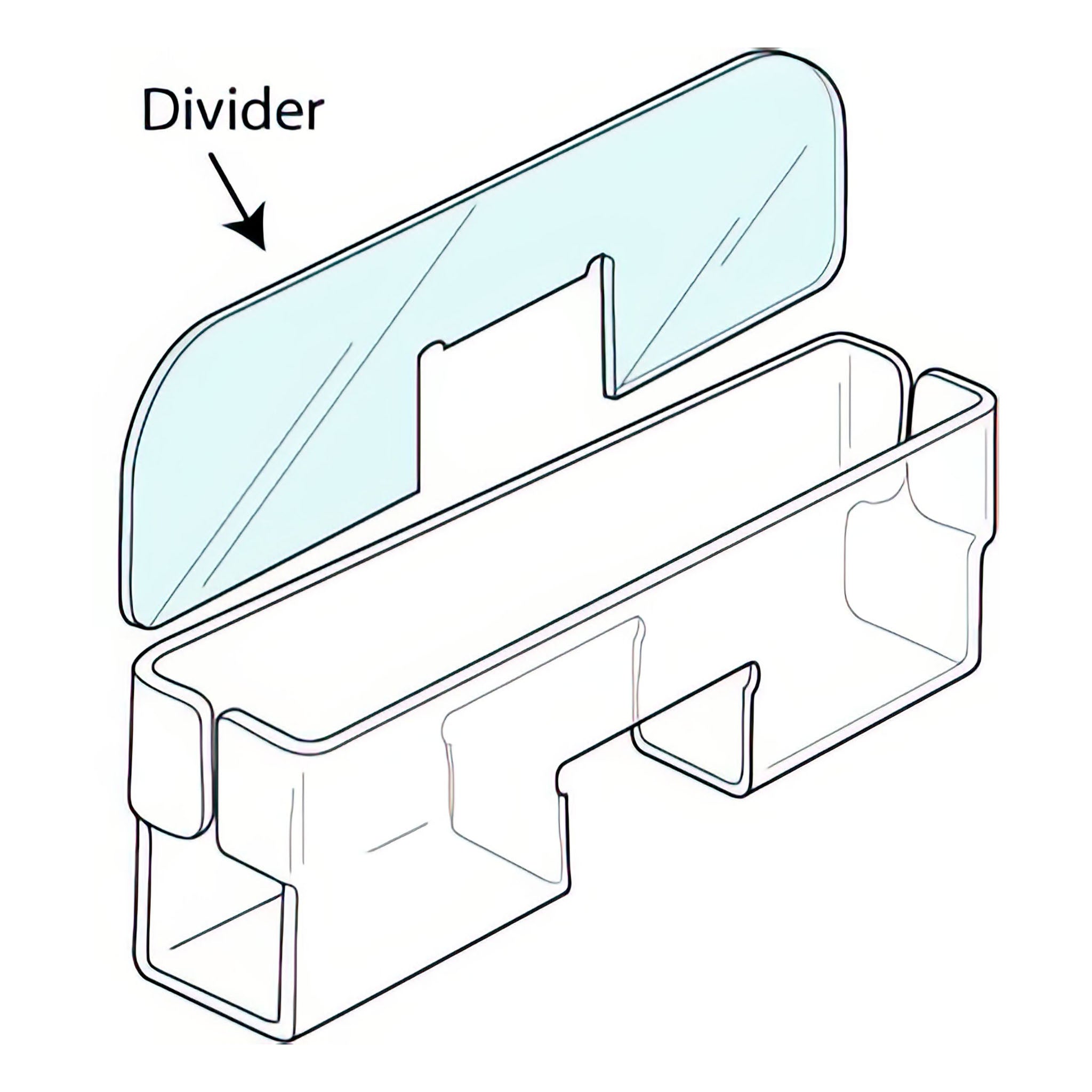 Dividers for 800 and 400 Series Floor Spinner Pockets – Clear Solutions
