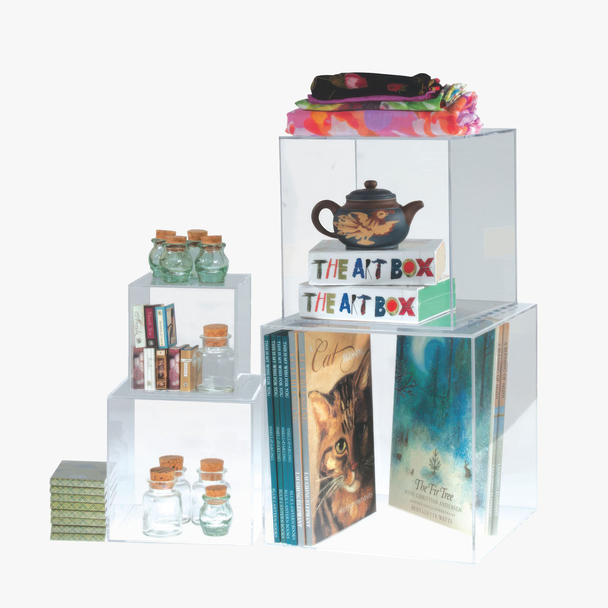 Five Sided Acrylic Cubes, 4" to 12" Square – Clear Solutions